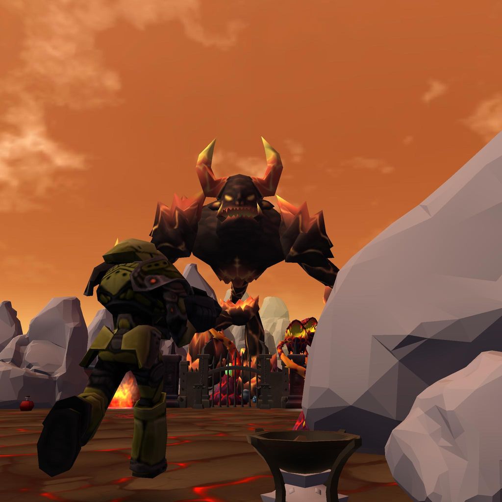 Unity Play | defeat the lava boss game