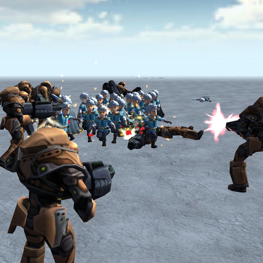 Unity Play | Zombies and robots fight game