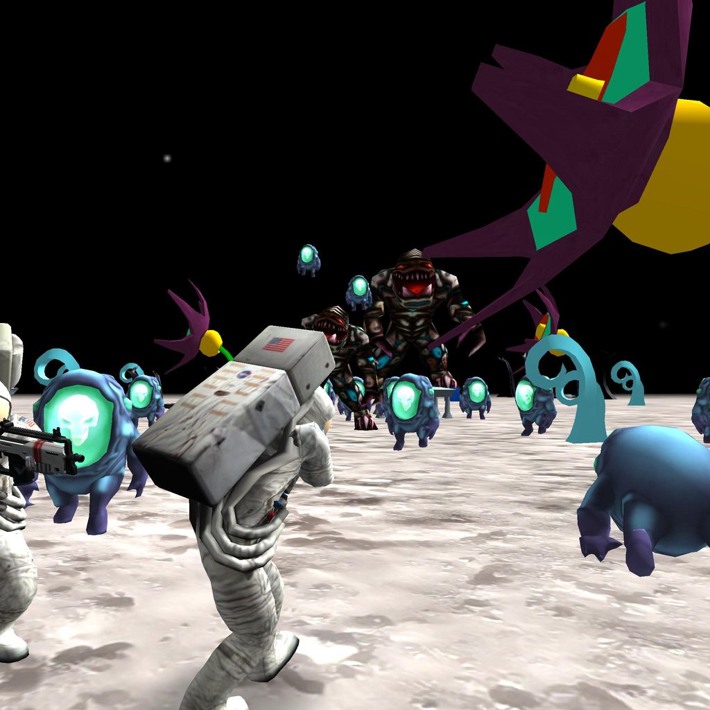 Unity Play | lindungi bulan dari alien game