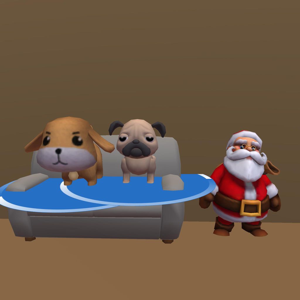 Unity Play | Dogs And Santa Claus Cute Dogs Maymo & Potpie game