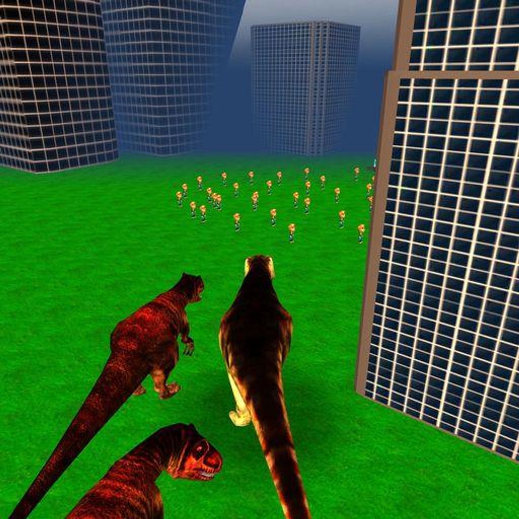 Unity Play | T REX AND 3 ALLOSAURUS VS MEN game