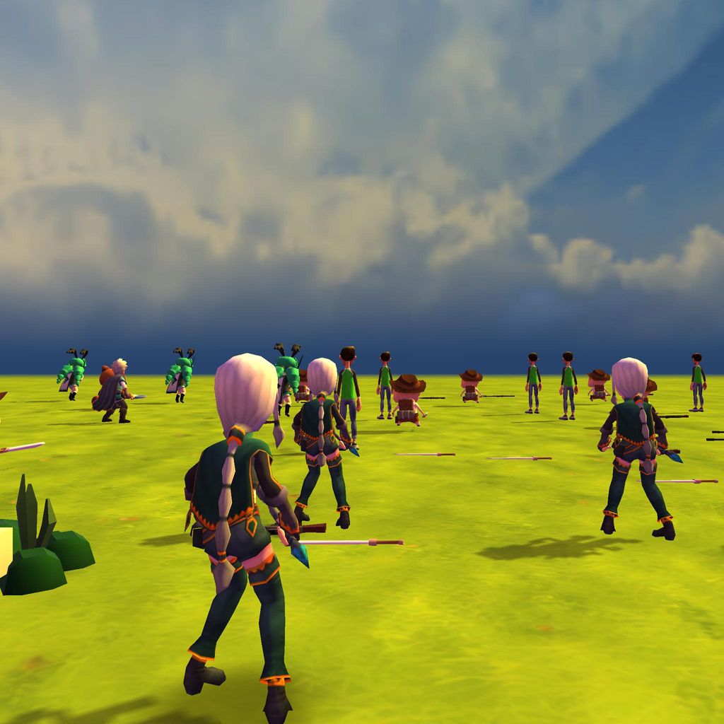 Unity Play | batalla de equipos 1 vs2 game