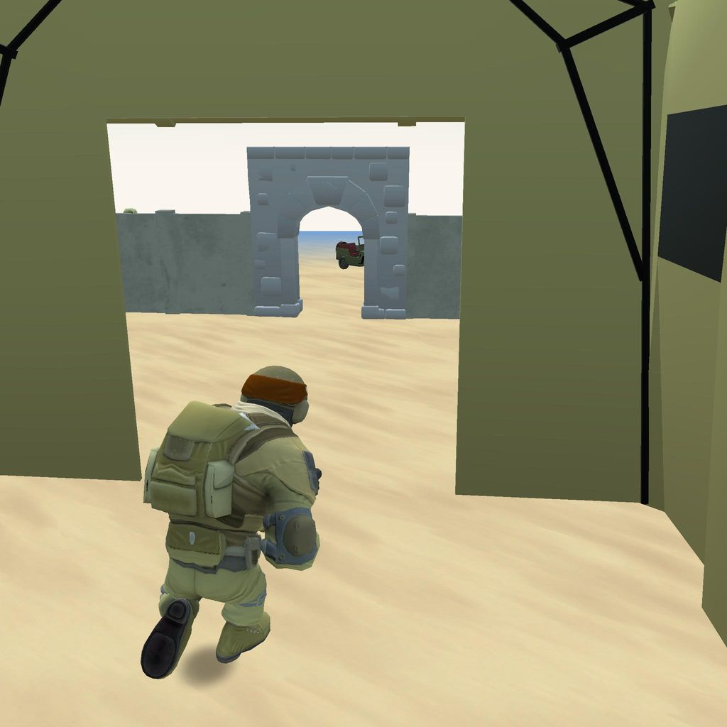Unity Play | zombies in the desert (improved version) game
