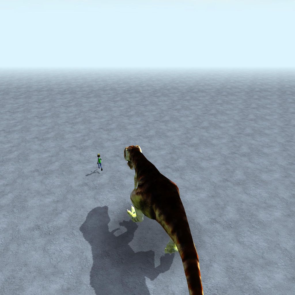 Unity Play | Eat cyan Aqua as T-Rex game