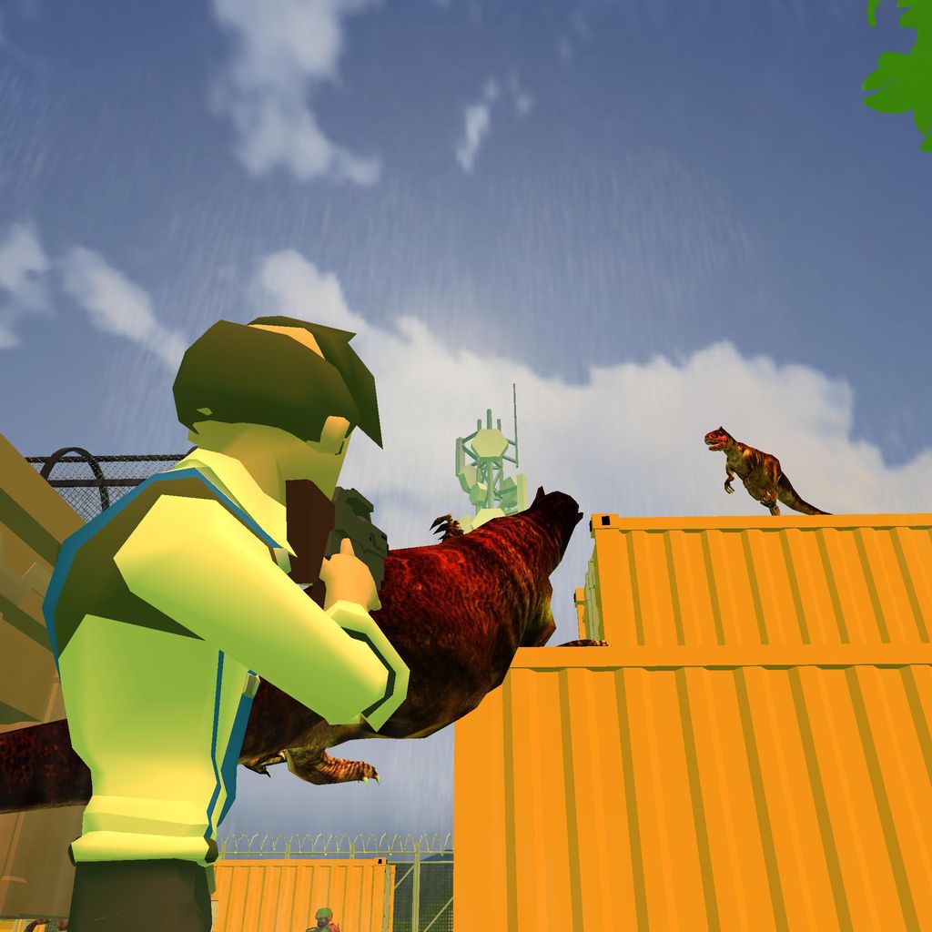 Unity Play | the middle evil the dinosaur lives and the militar game