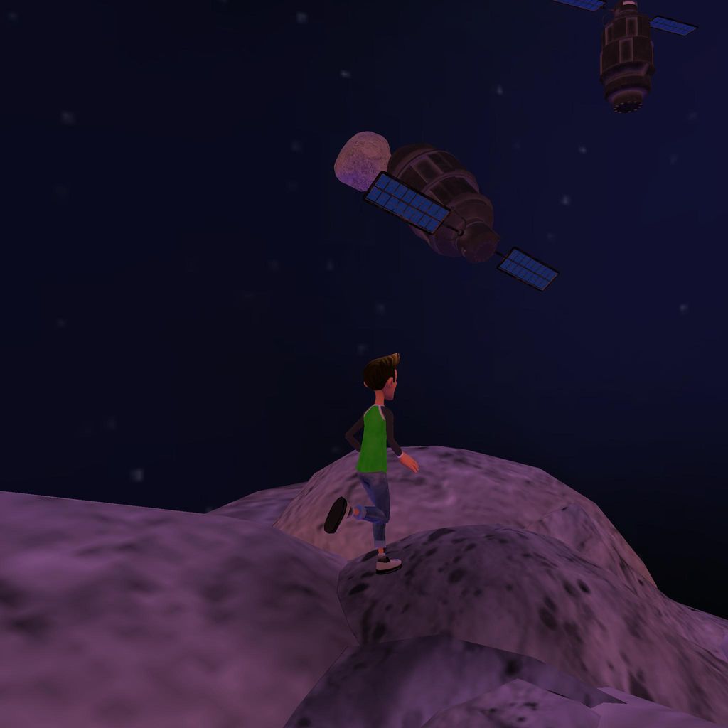 Unity Play | Random rocky alien planet with one moon like earth game