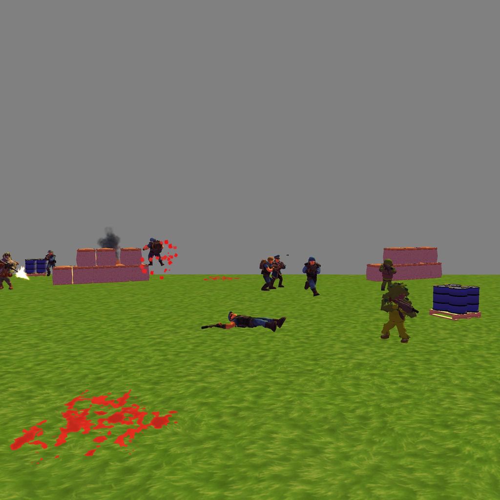 Unity Play | war zone pvp with NPC game