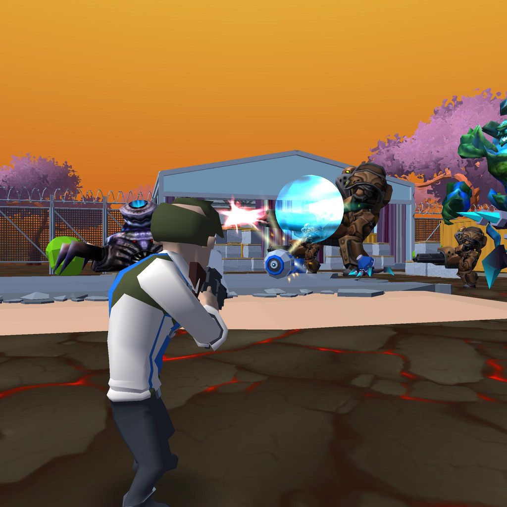Unity Play | attack alien and droid base game