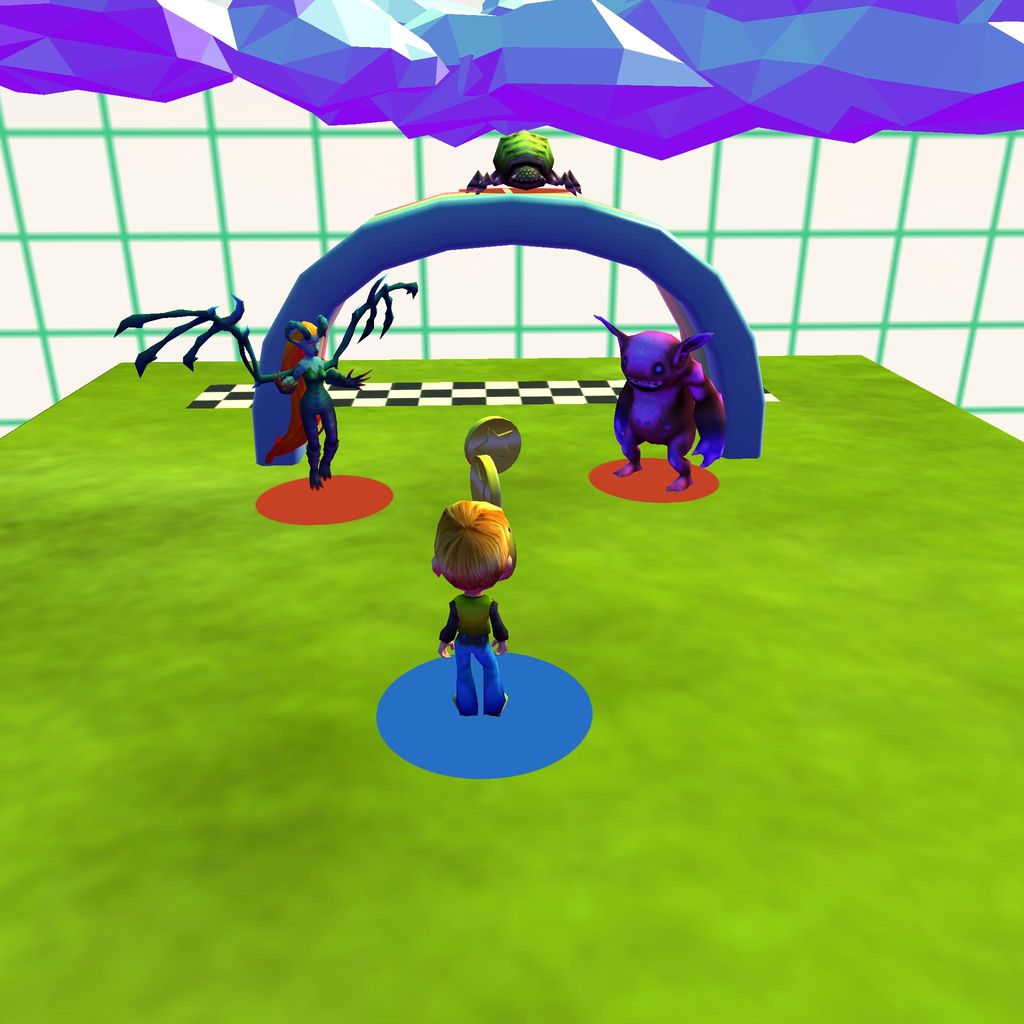 Unity Play | The rainbow obstacle course. game