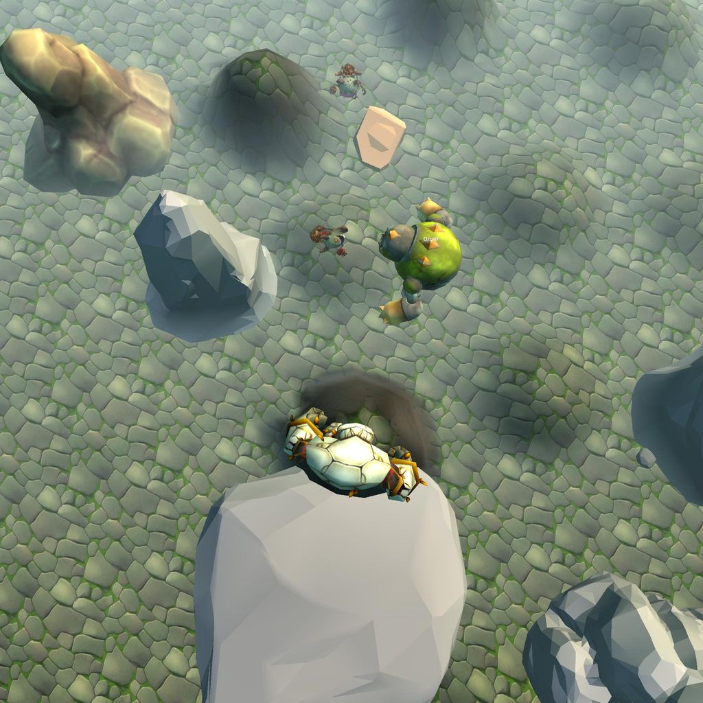 Unity Play | lil' stone and big rock game