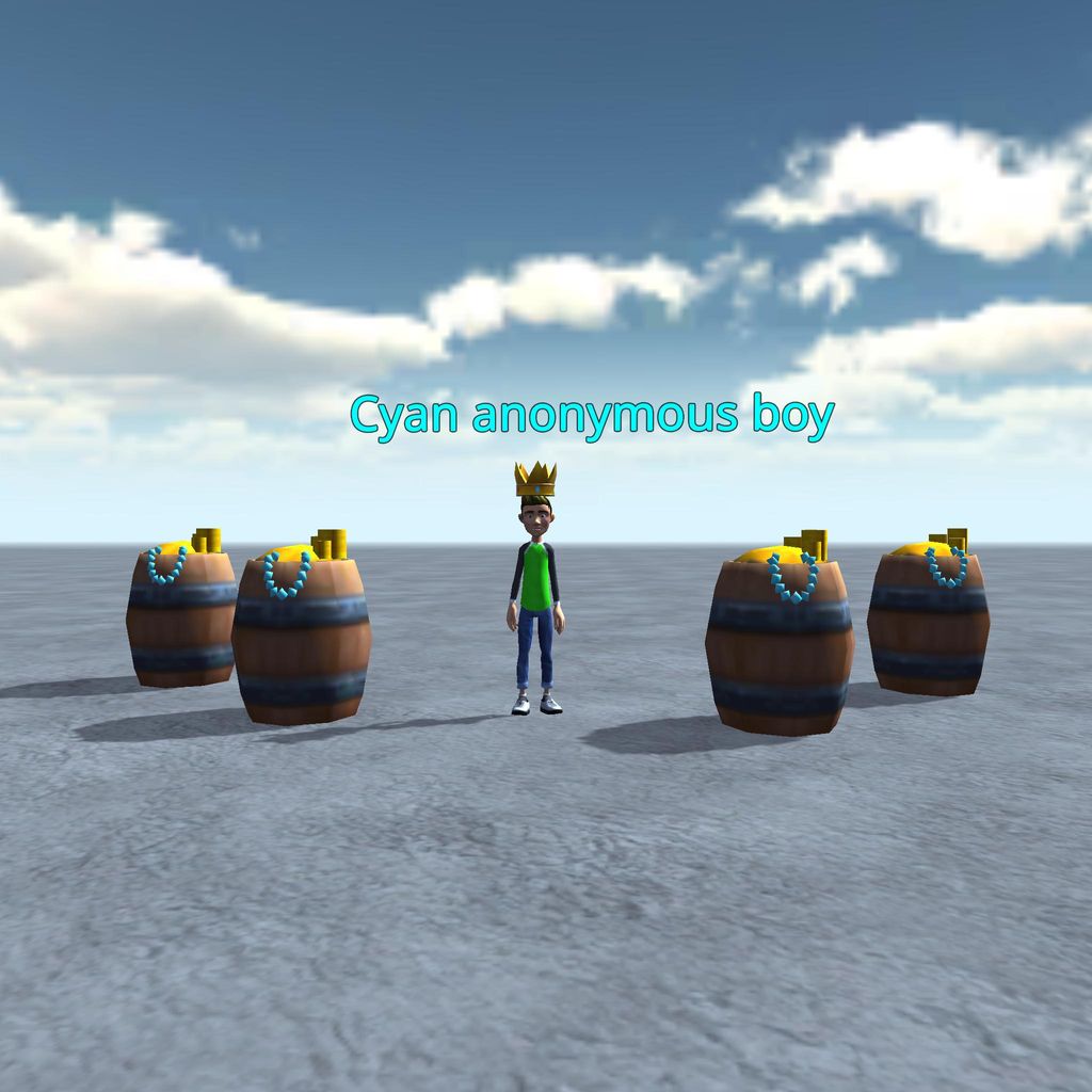Unity Play | CYAN ANONYMOUS BOY IS COOL game