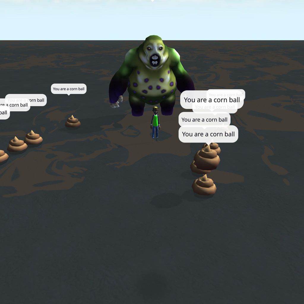 Unity Play | Cyan Aqua die to poop monster game