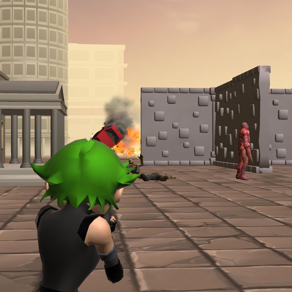 Unity Play | perang dengam Zombie game
