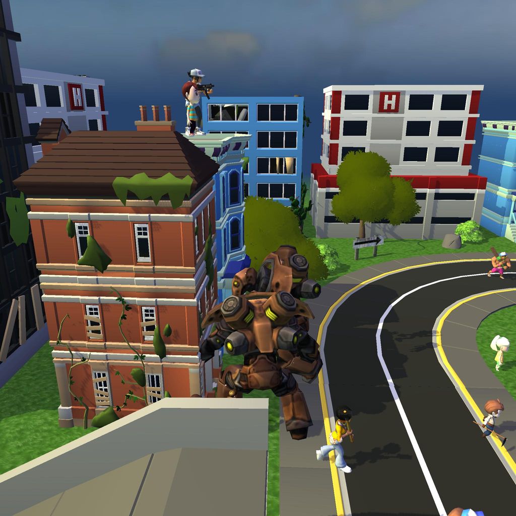 Unity Play | Robot attack city game