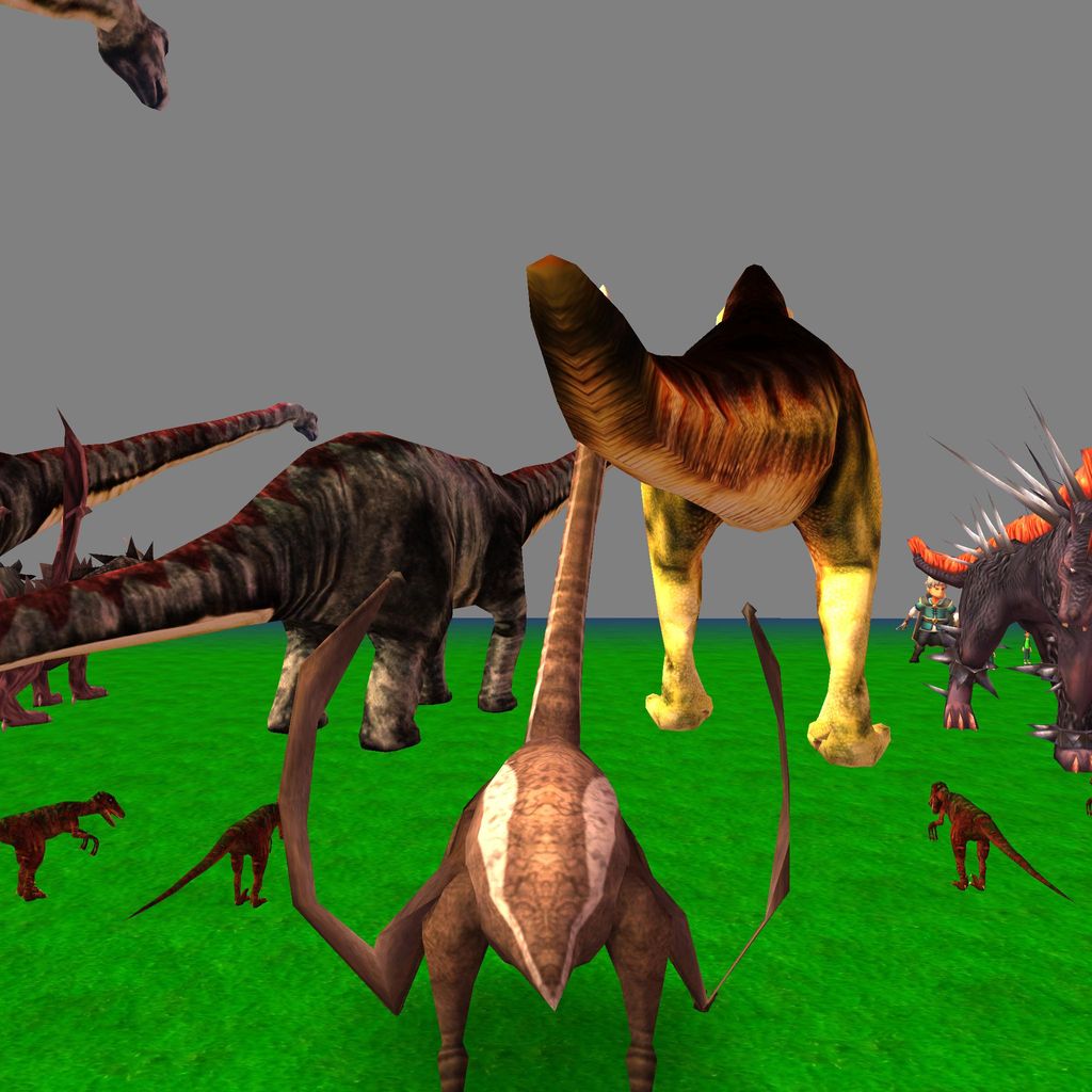 Unity Play | dinosaur vs human game