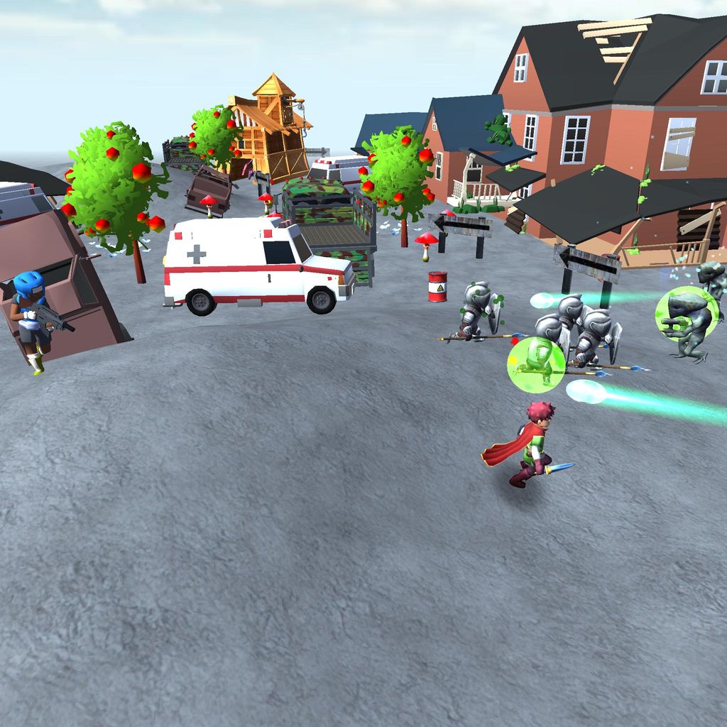 Unity Play | Alien invasion and destroyed world game