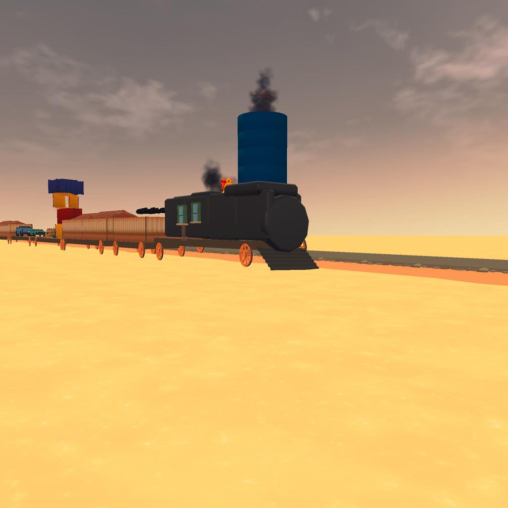 Unity Play | western countryside train ride (TEMPLATE) game