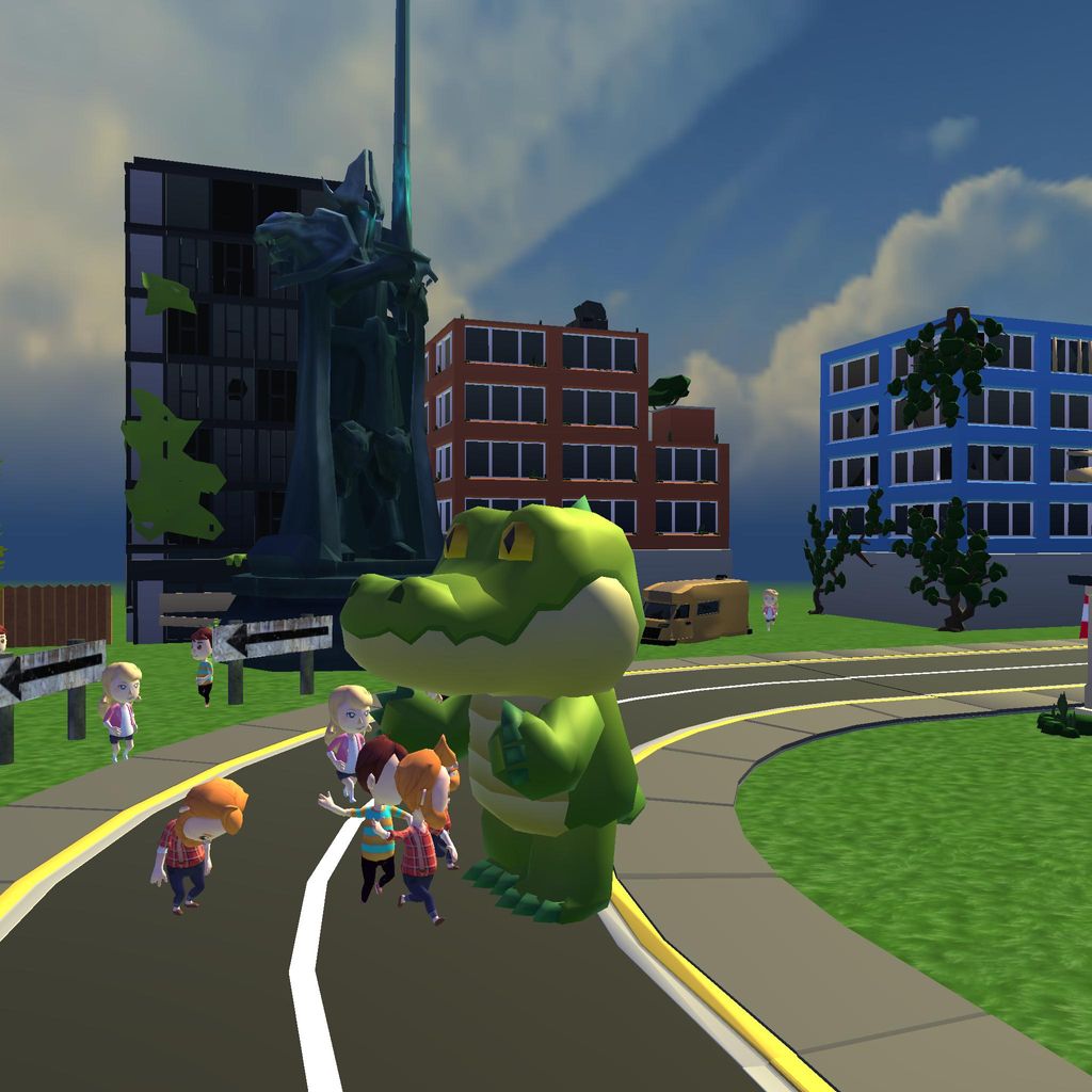 Unity Play | Godzilla vs city game