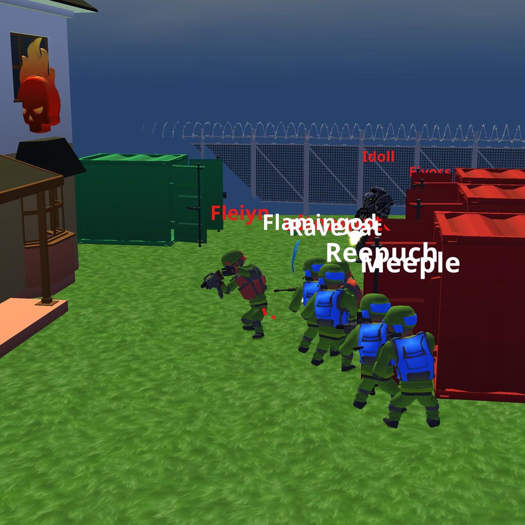 Unity Play | 4v4 blue and red game