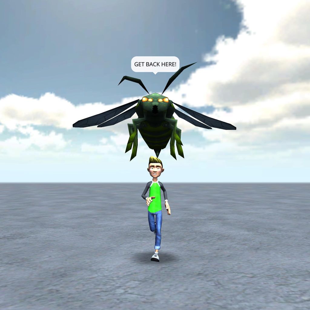 Unity Play | running away from a Asian "Giant" Hornet game