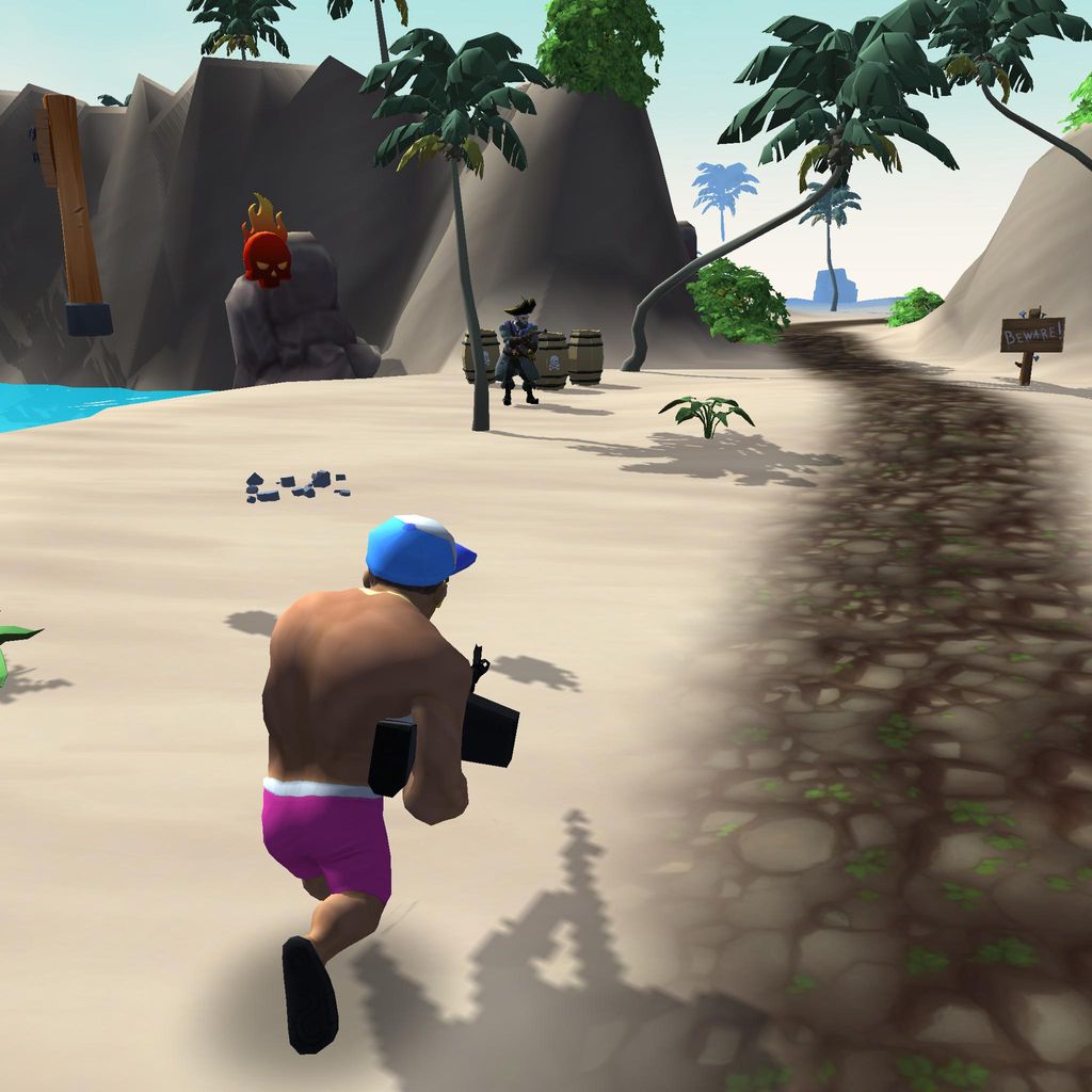 Unity Play | Pirate isle but you have a machine gun game