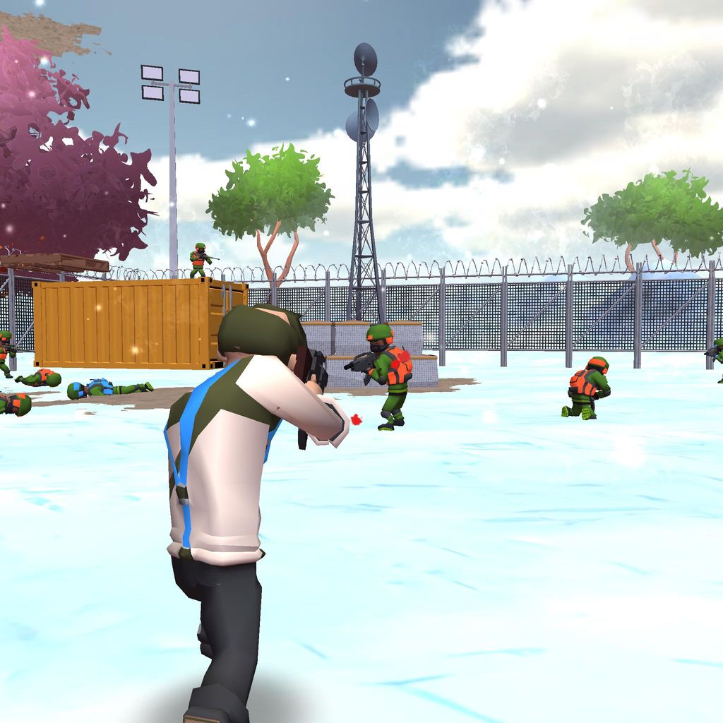 Unity Play | gun fight green vs blue fight. game