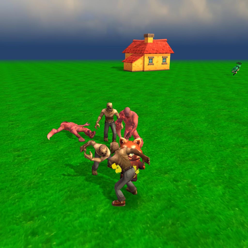 Unity Play | Humans versus zombies team death match 1 game