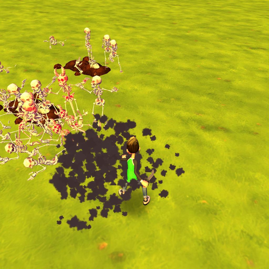 Unity Play | skeleton geese defeat the skeleton king game