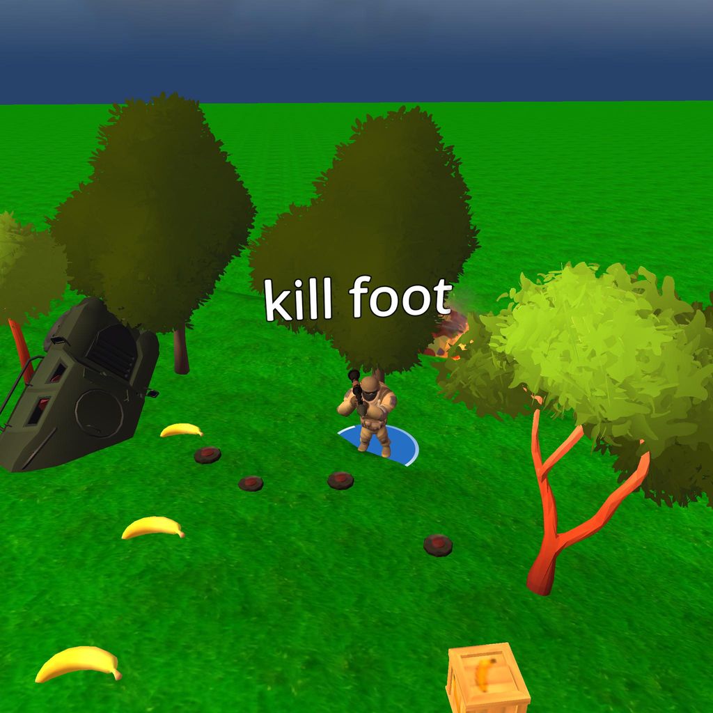 Unity Play | kill foot blood game