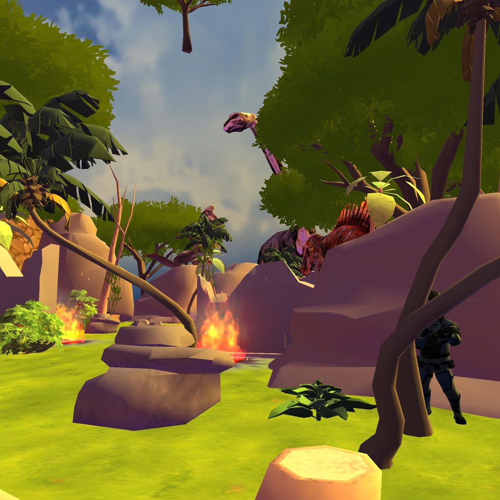 Unity Play | suba na pedra e sobreveviva dos dinossauros game