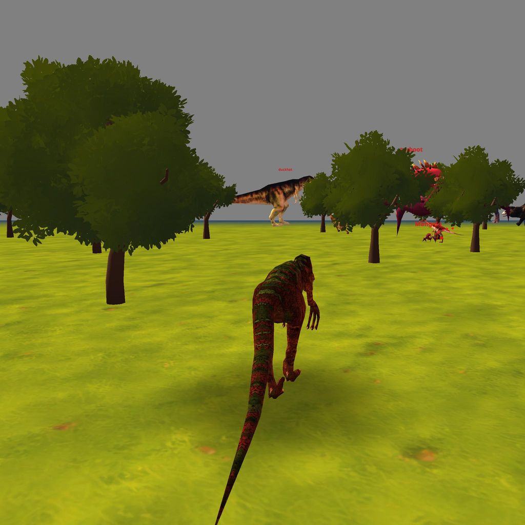 Unity Play | trex rapter vs wolf sparta deer game