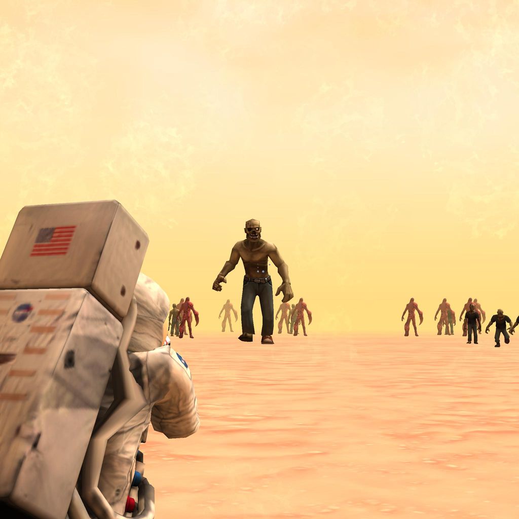 Unity Play | astronaut vs zombies game