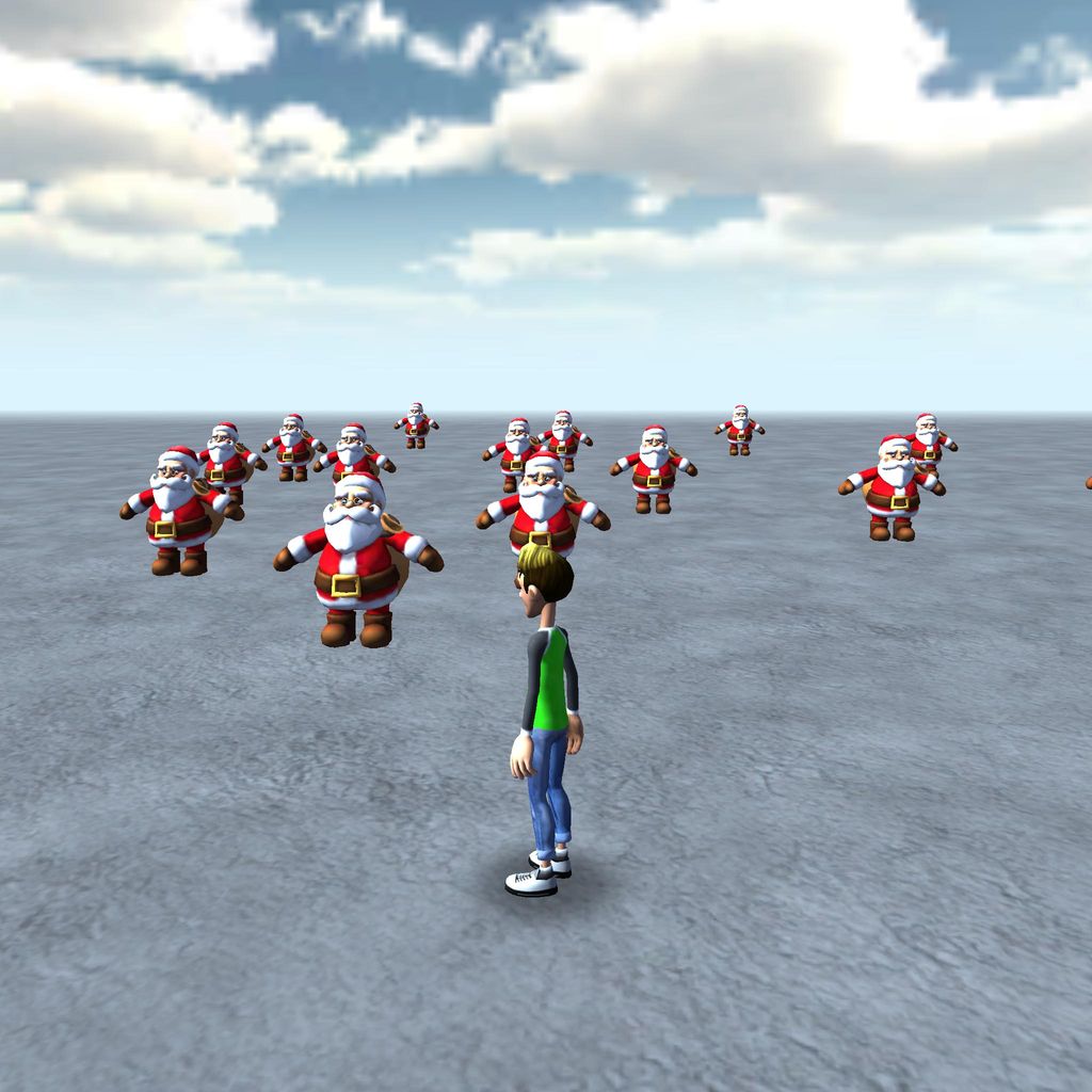 Unity Play | T-POSING SANTAS!!! game