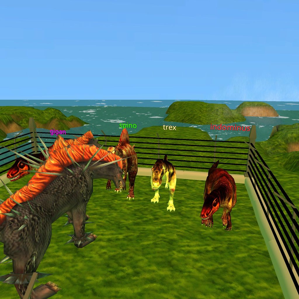 Unity Play | drex vs trex,spino,gigan and indominus game