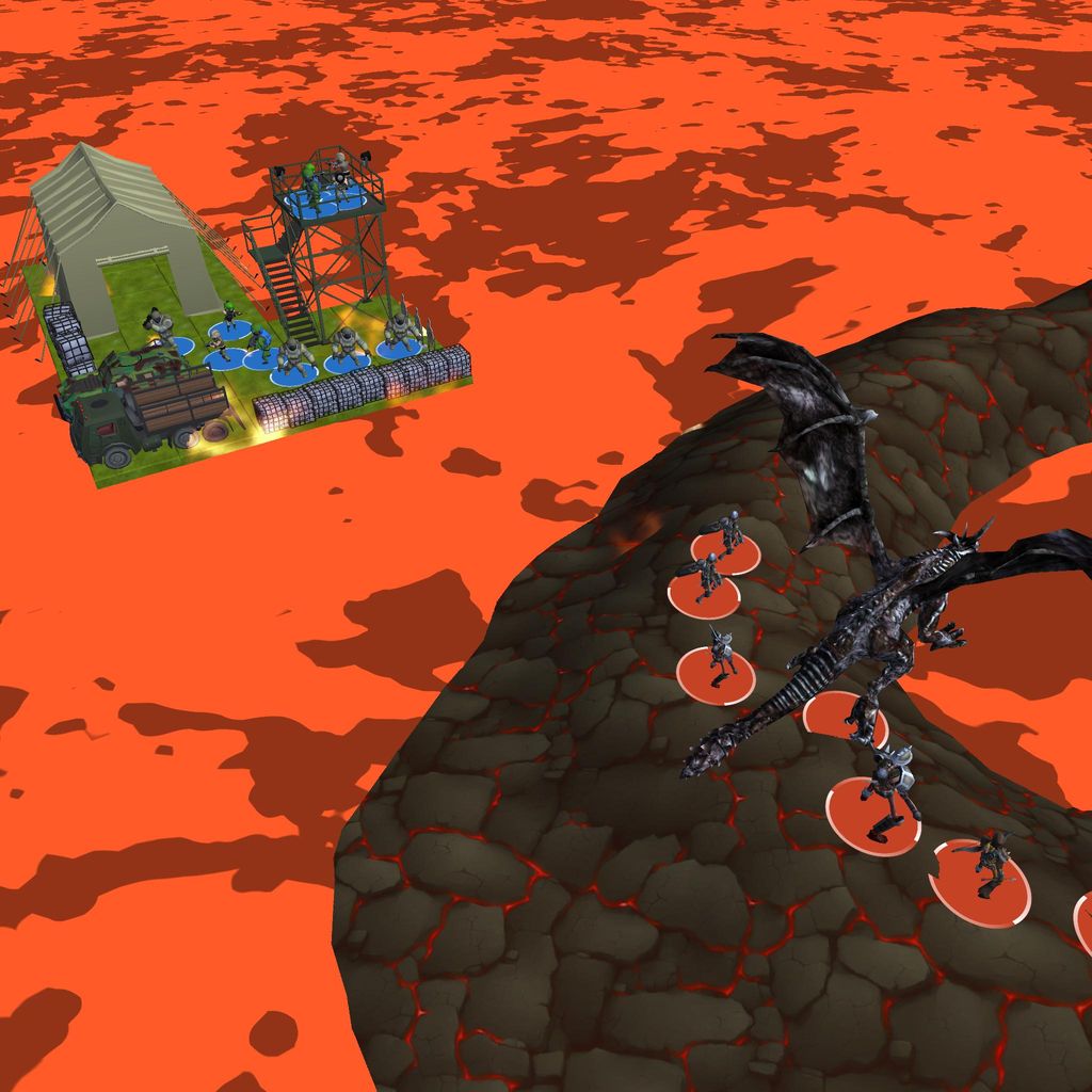 Unity Play | military vs monster game