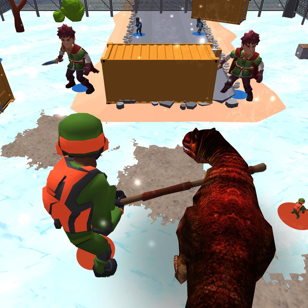 Unity Play | 2 taytn vs 1 taytn+1 T-Rex game