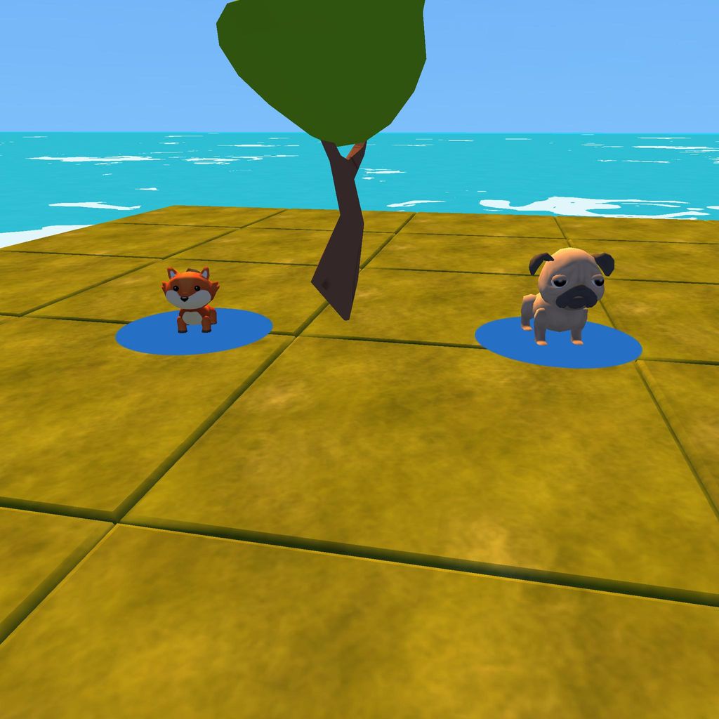 Unity Play | pug and fox craft game