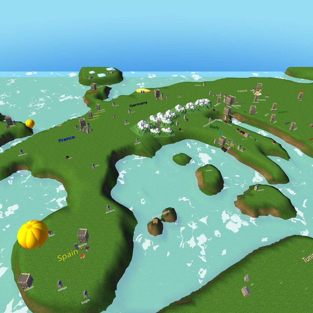 Unity Play | Map of europe game