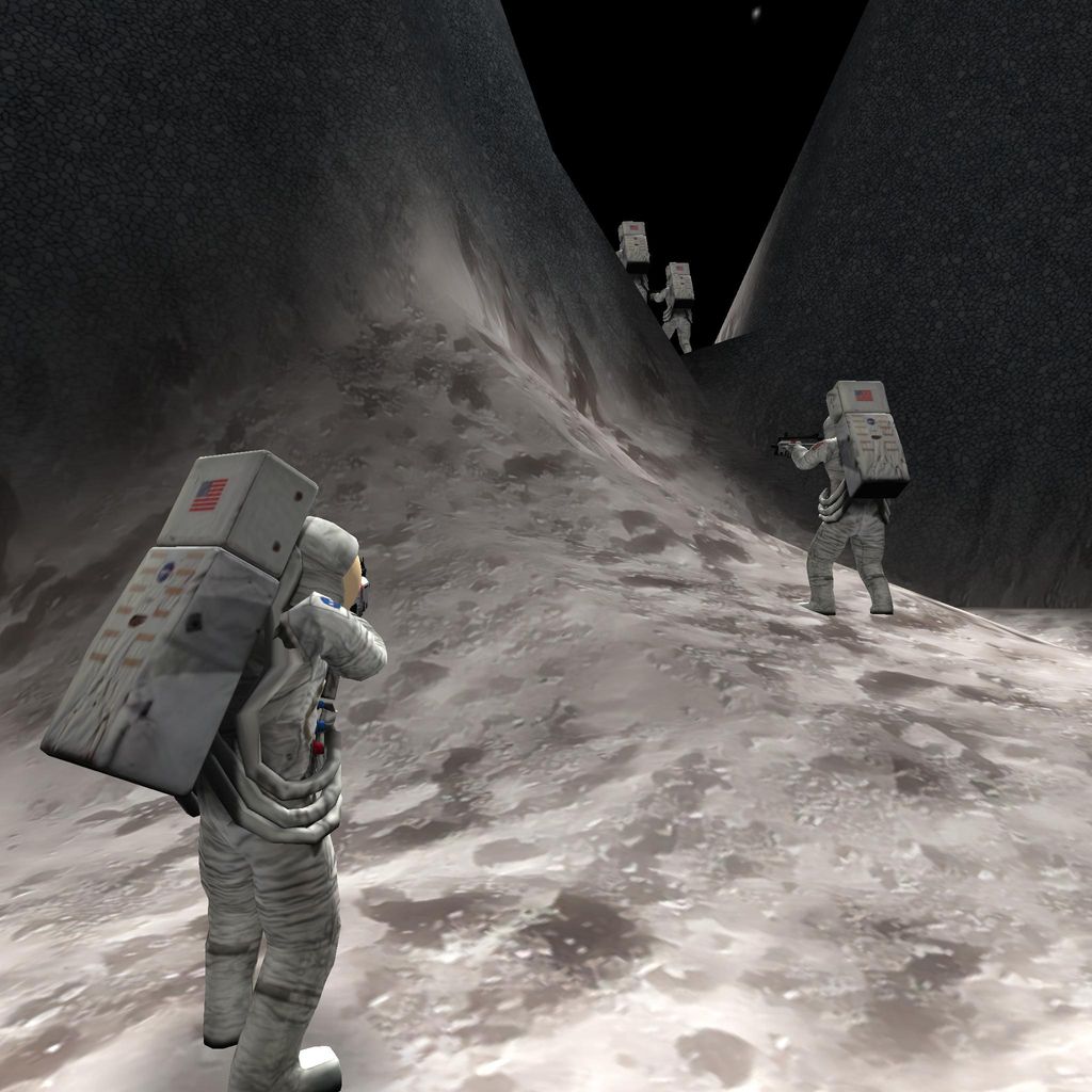 Unity Play | fighting on the moon game
