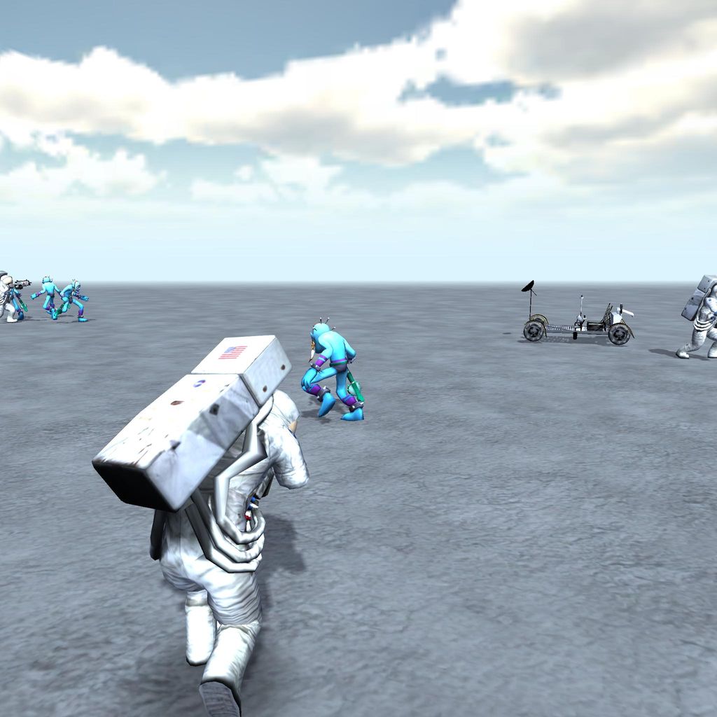 Unity Play | Astronauts vs aliens game