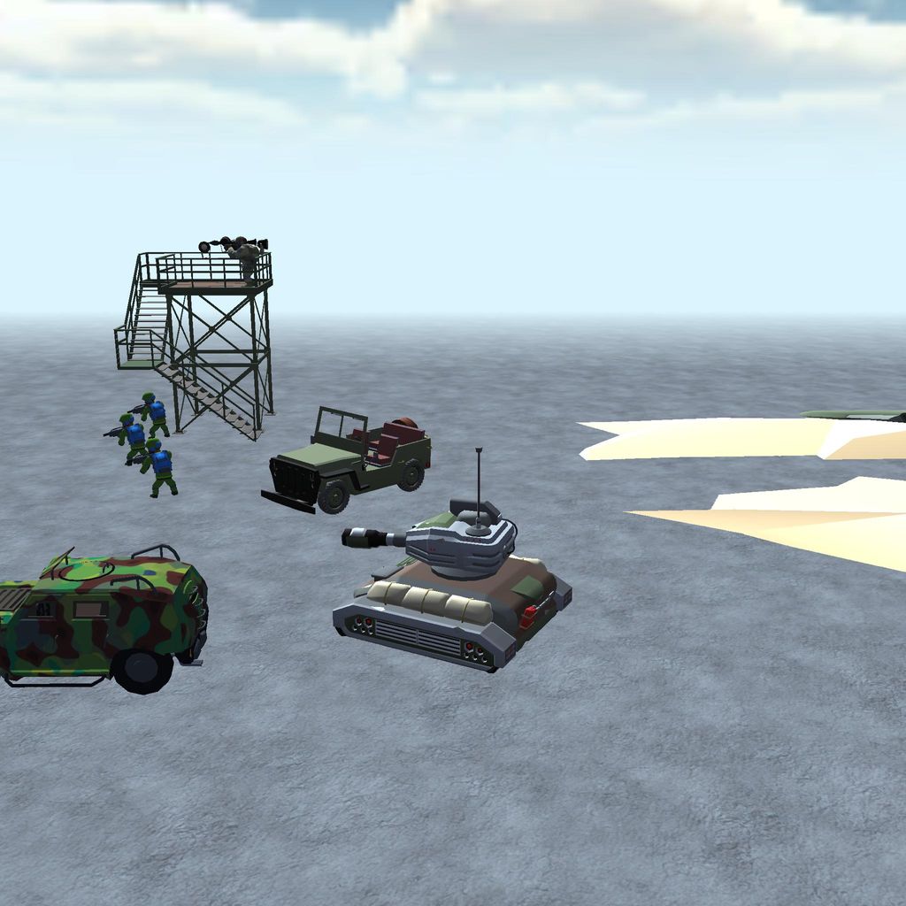 Unity Play | militer vs monster game