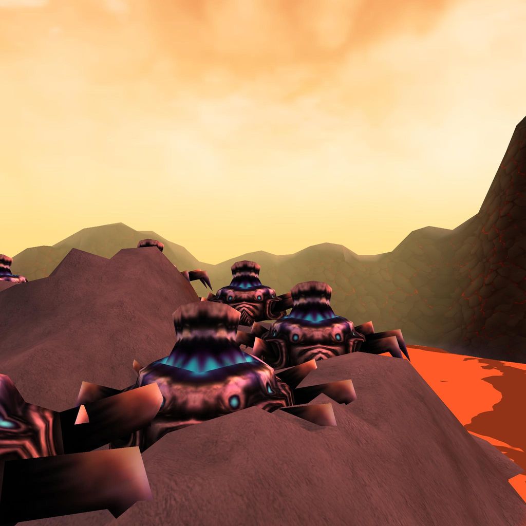Unity Play | Aiens vs lava game