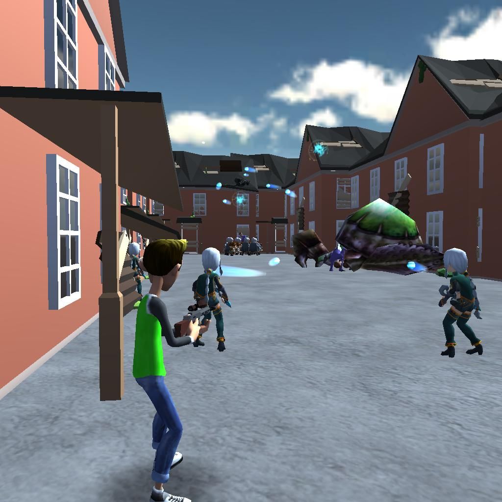 Unity Play | manusia vs alien game