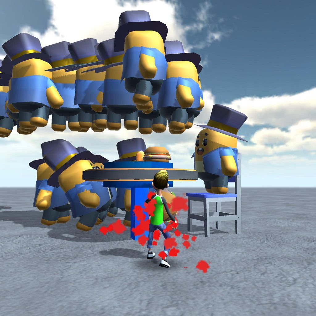 Unity Play | Suit bean goes to a krusty krab game