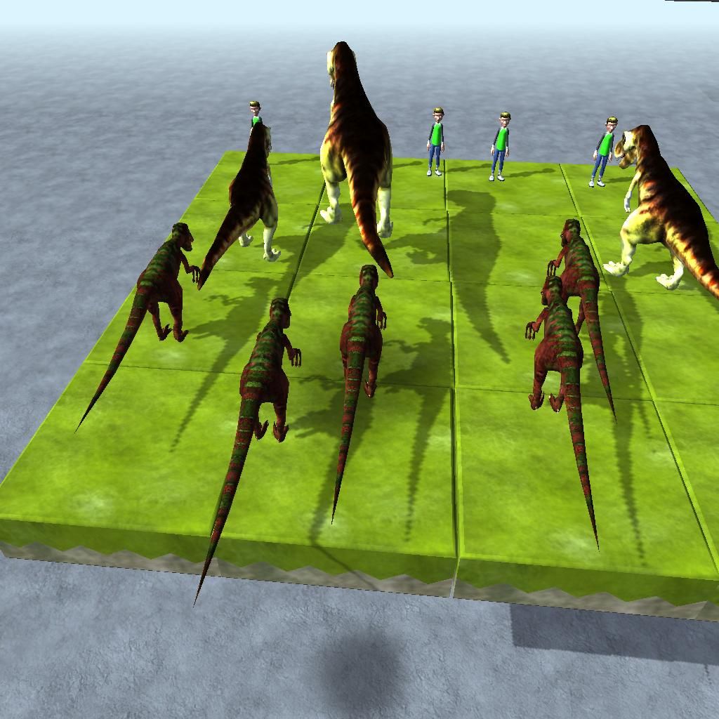 Unity Play | Dino vs humans game