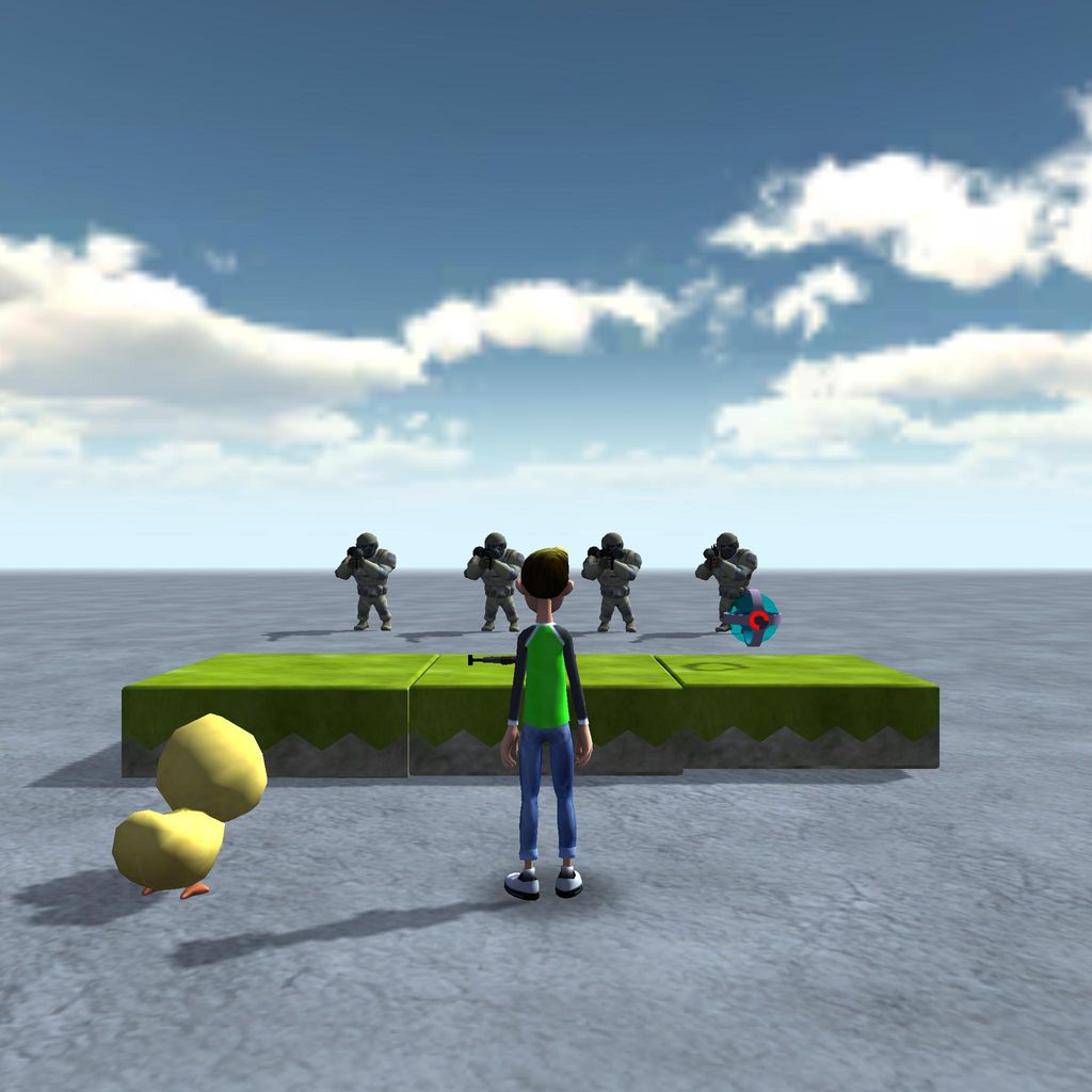 Unity Play | Shoot enemies for fun early development game