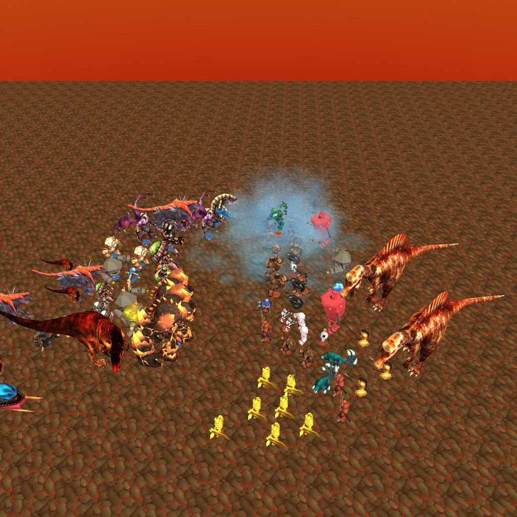 Unity Play | Evil stuff vs Robots and an elemental GOD game