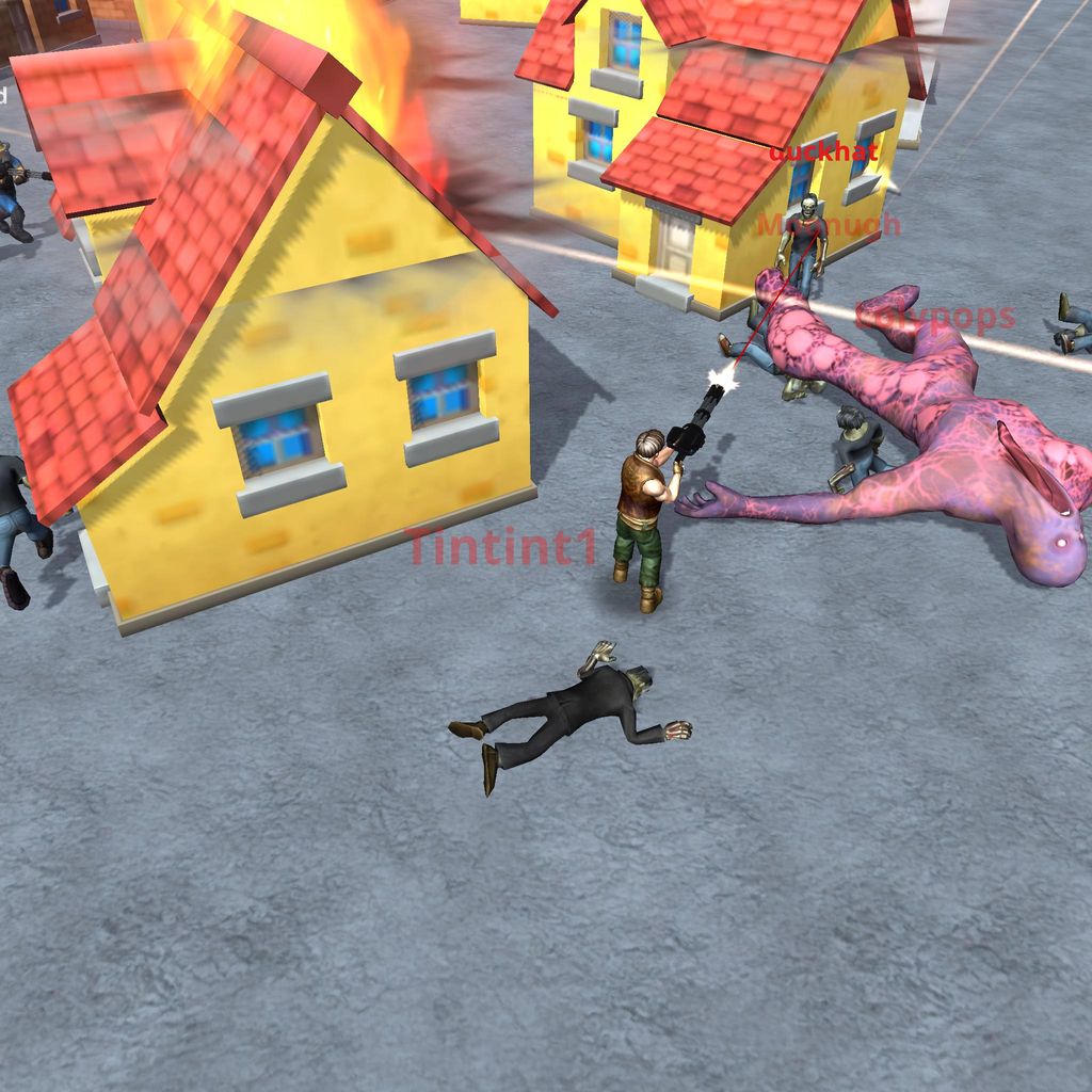 Unity Play | human vs zombie : with the fire house game