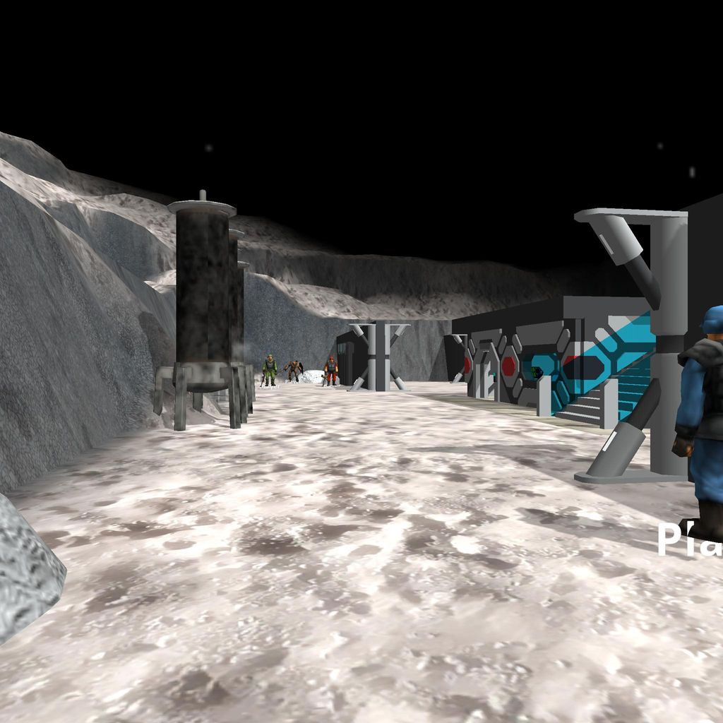 Unity Play | Team death match:moon base game