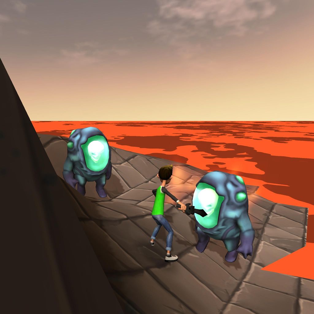 Unity Play | Lava waste land game